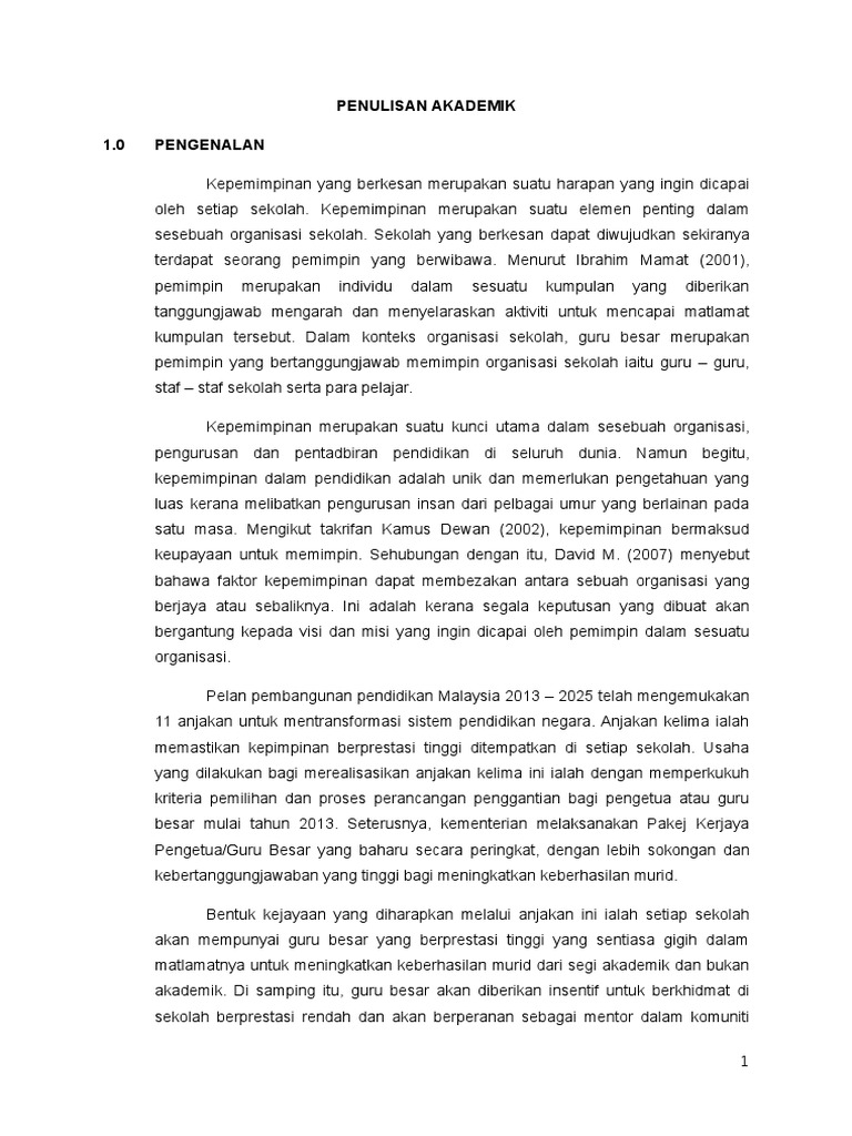 Penulisan Akademik | PDF