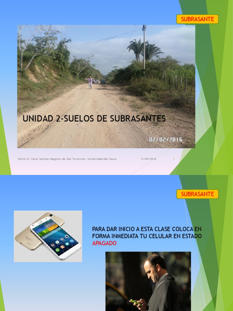 Unidad 2 - Subrasante | PDF | Arcilla | Suelo