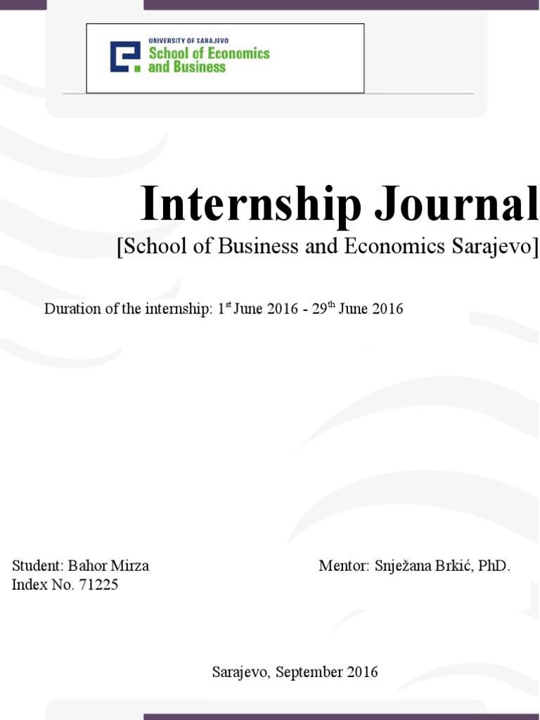 An Accounting Internship Journal: Documenting Three Weeks of Hands-On ...