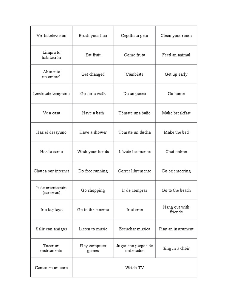 Domino Daily Routines | PDF