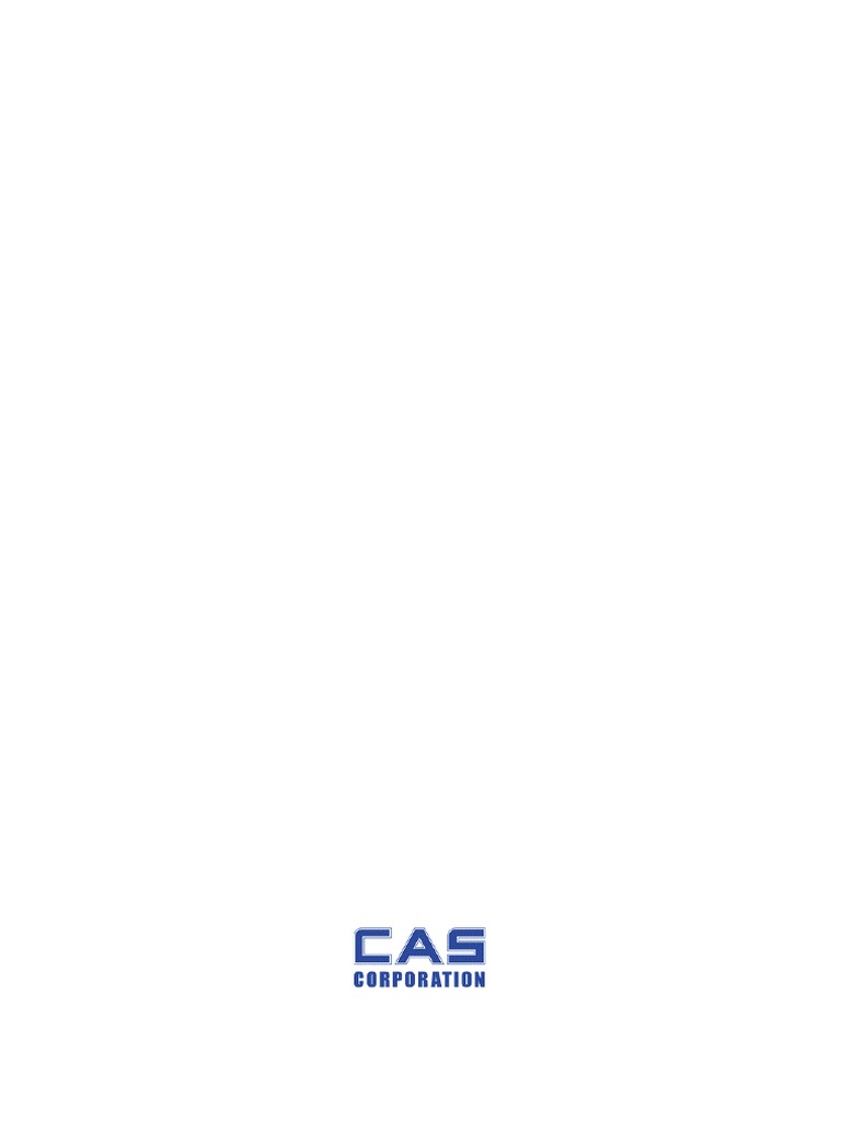 CAS MWII - Service Manual | PDF | Screw | Calibration