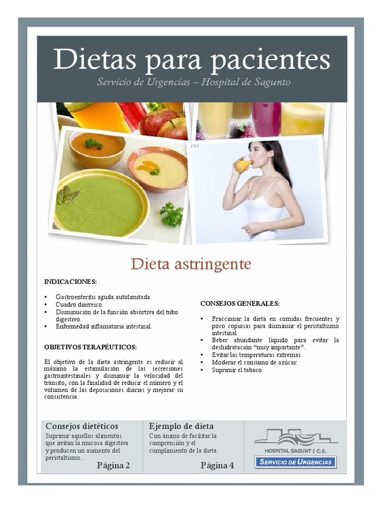 Dieta astringente.pdf | Preparación de alimentos y bebidas | Comida y vino