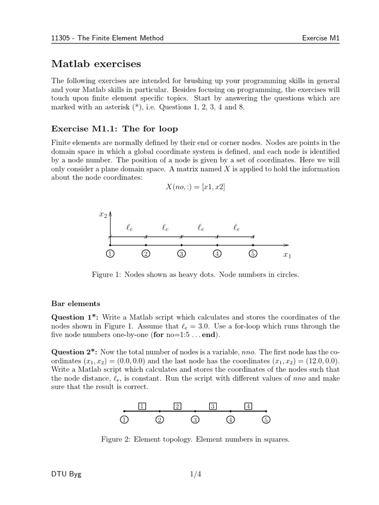 Fem Matlab Program Pdf Finite Element Method Matlab