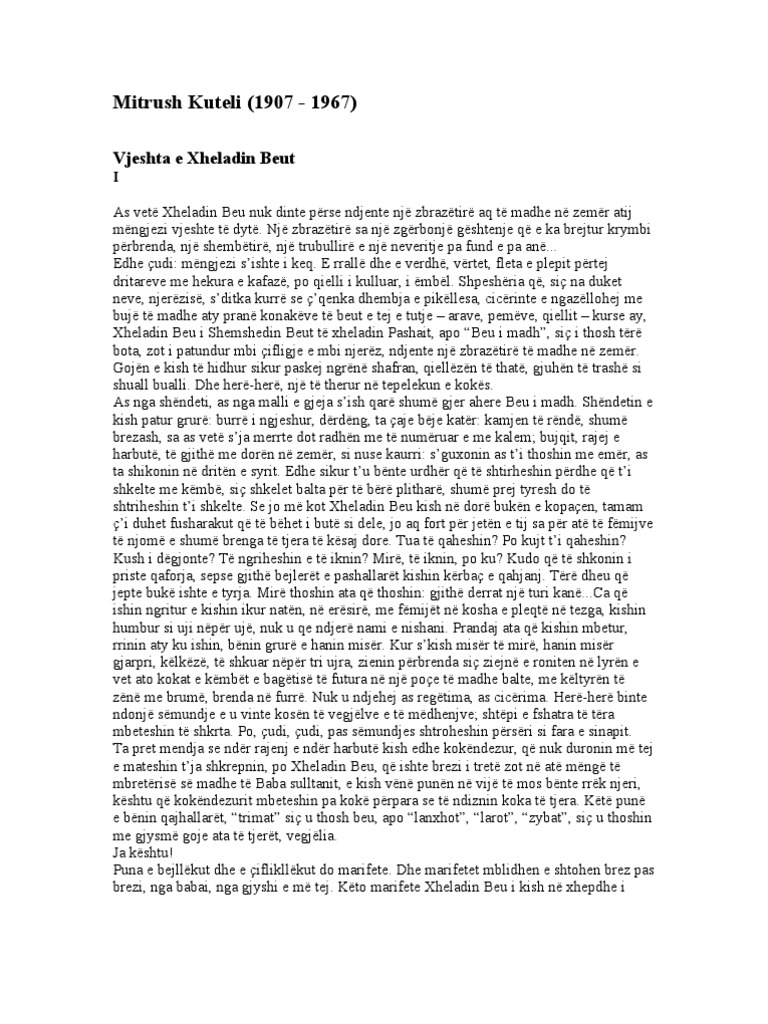 Mitrush Kuteli | PDF