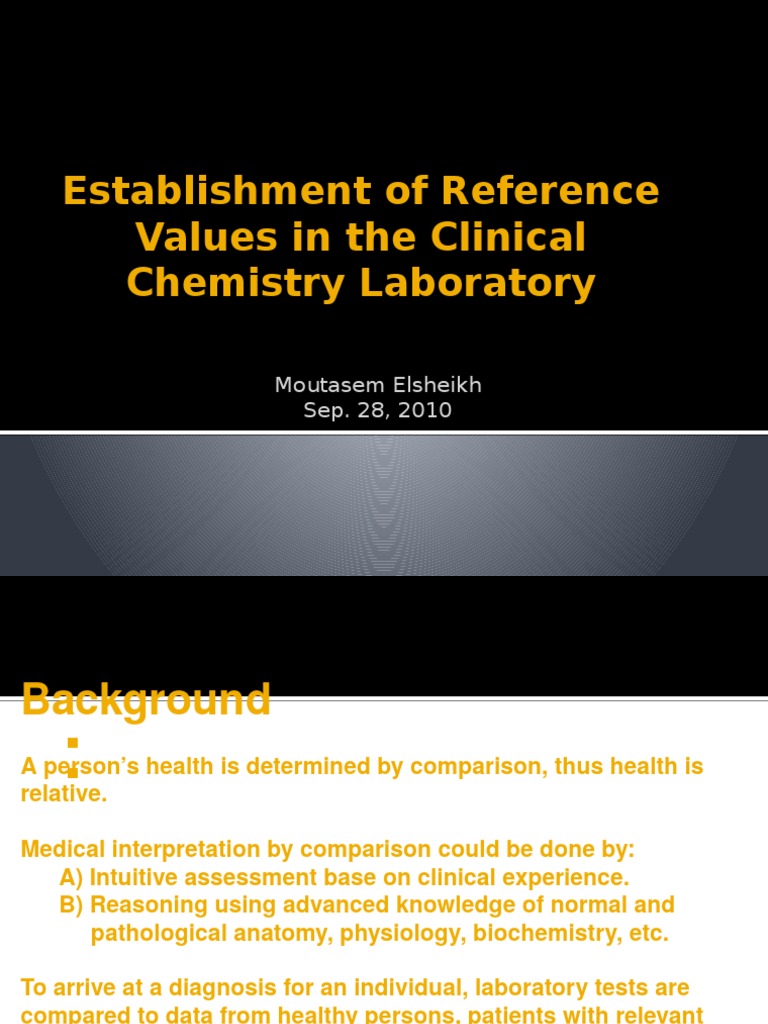 Reference Intervals | PDF | Reference Range | Accuracy And Precision