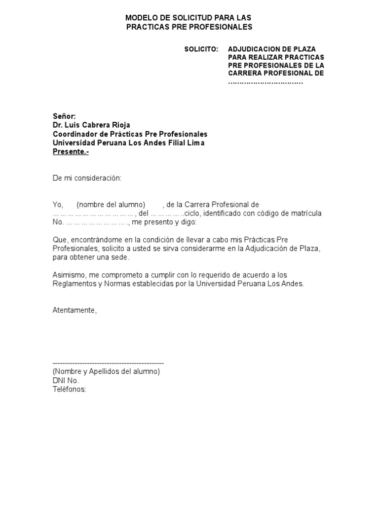 Modelo de Solicitud de PPP de Salud | PDF