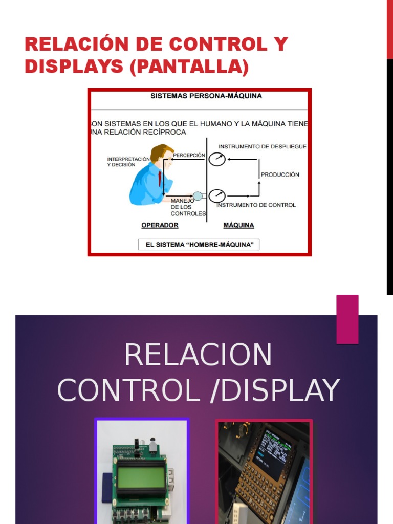 Relación de Control y Displays (Pantalla) ) ) | PDF | Pantalla de ...