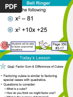 Factoring Notes | PDF