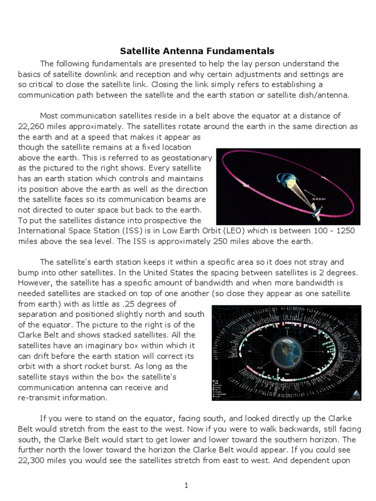 Satellite Antenna Fundamentals Rev1 PDF | PDF | Communications ...