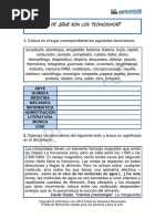 Palabras Terminadas en - Ción/ - Sión | PDF