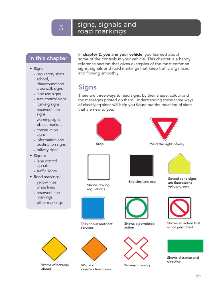 Signs, Signals and Road Markings 3 | PDF | Business | Home & Garden