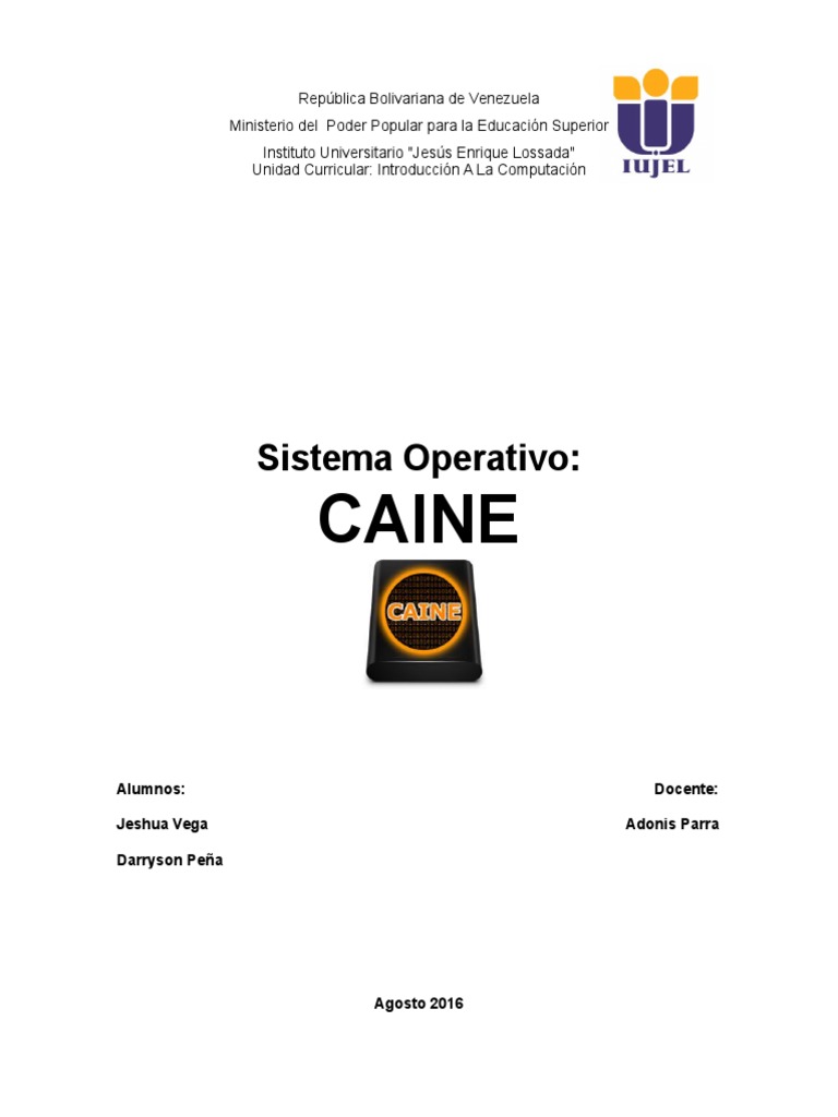 Caine OS | PDF | Informática forense | Archivo de computadora