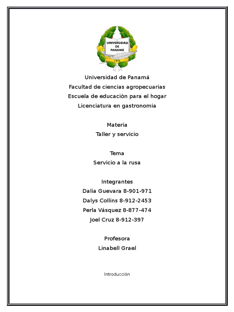 Servicio A La Rusa | PDF | Cuchillería | Comida y bebida