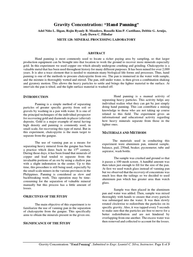 Hand Panning 2.0 | PDF | Crystalline Solids | Materials
