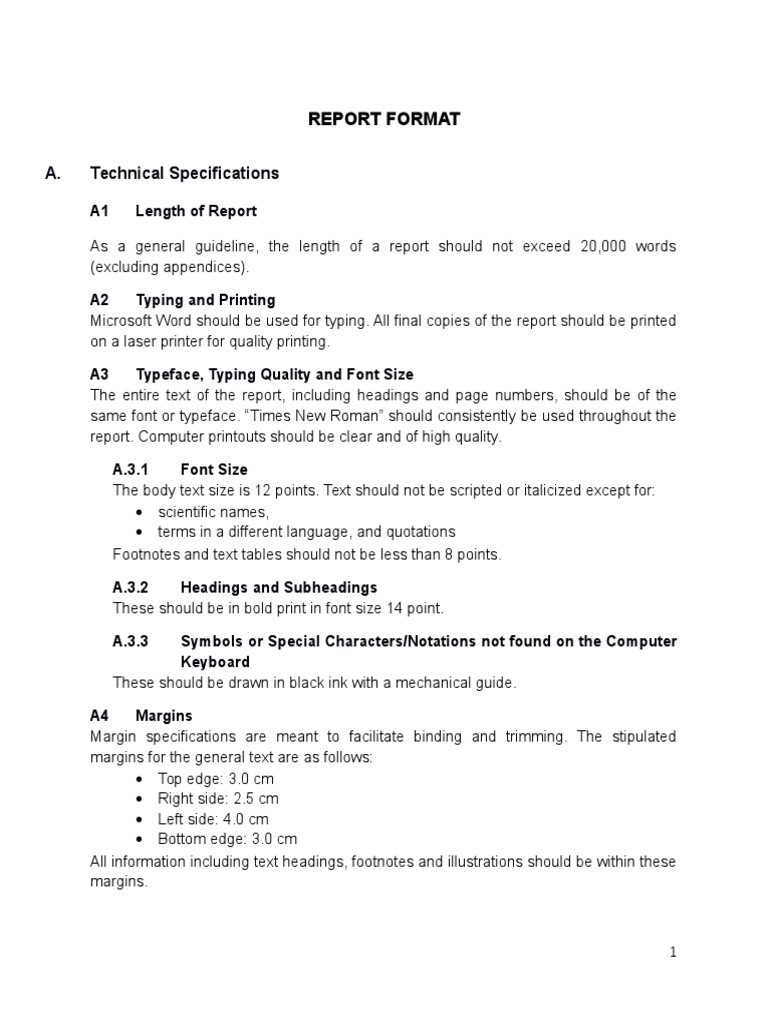 Internship-Report-Format (With Sample) | PDF | Typefaces | Letter Case