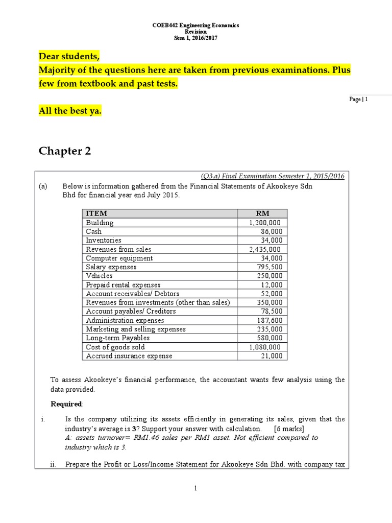 Engineering Economics Revision | PDF | Internal Rate Of Return | Interest