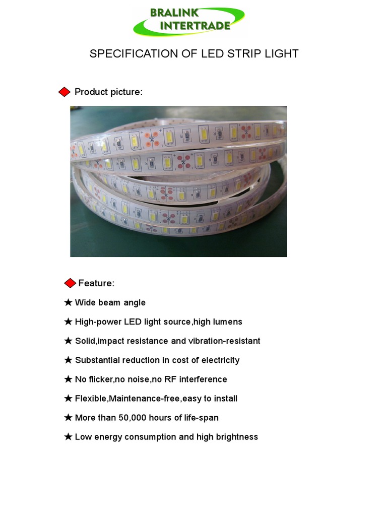LED Strip Date Sheet PDF | PDF | Lighting | Electrical Engineering