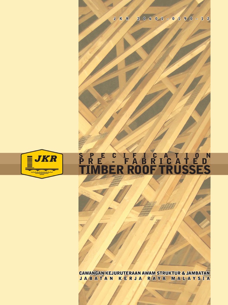 Specification Pre Fabricated Timber Roof Trusses 1 PDF | PDF | Truss ...