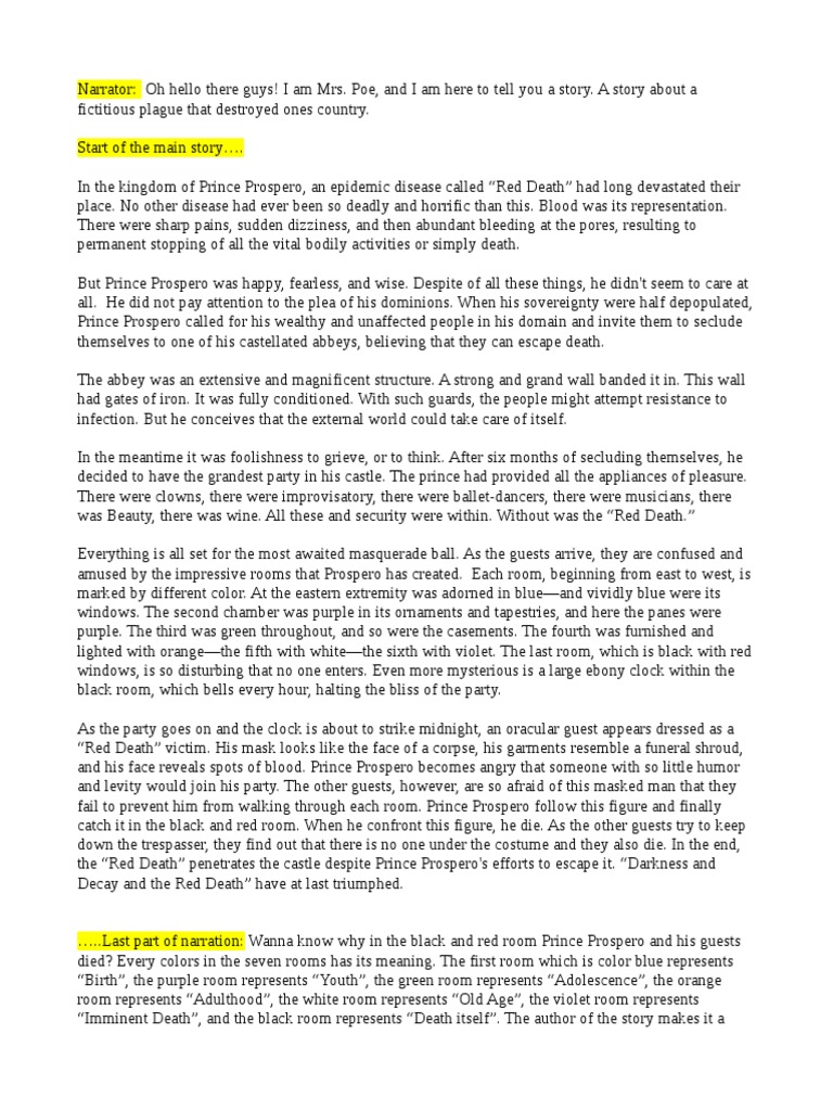 The Masque of The Red Death | PDF