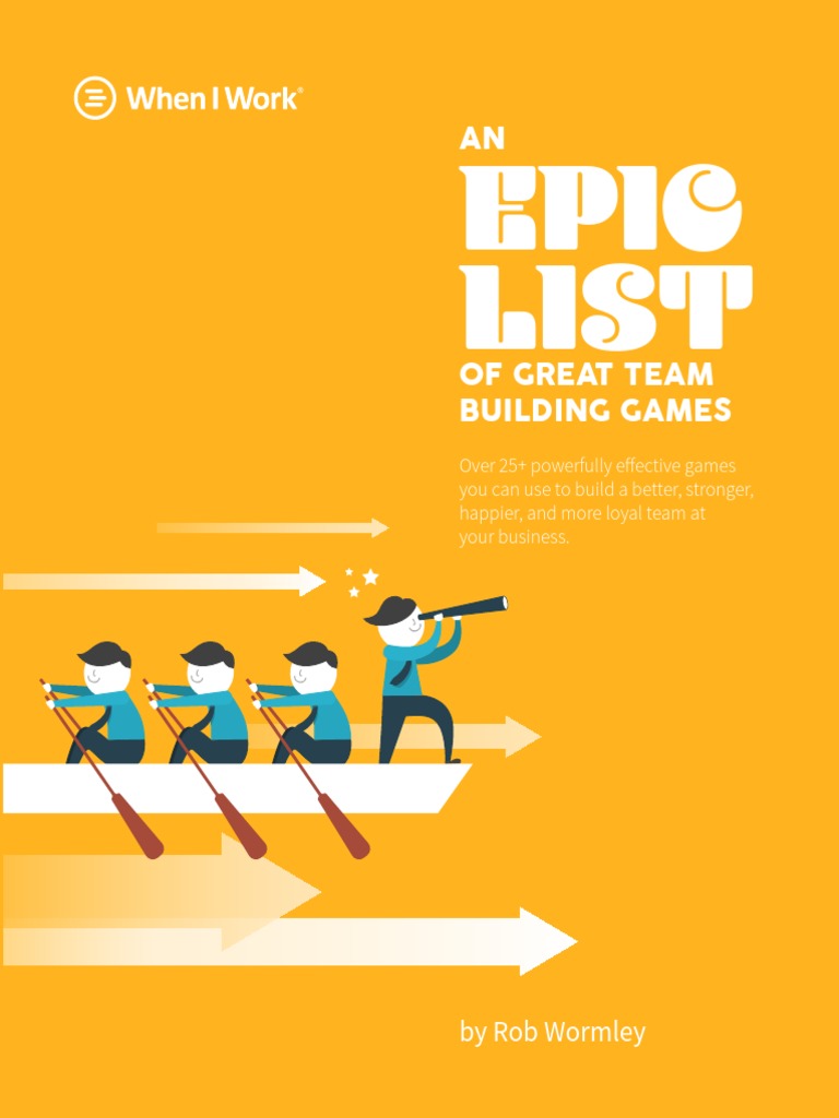 Team Building Games Pdf Team Building Brainstorming