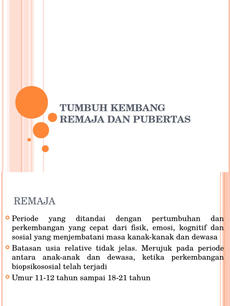 Presentasi Remaja & Pubertas | PDF