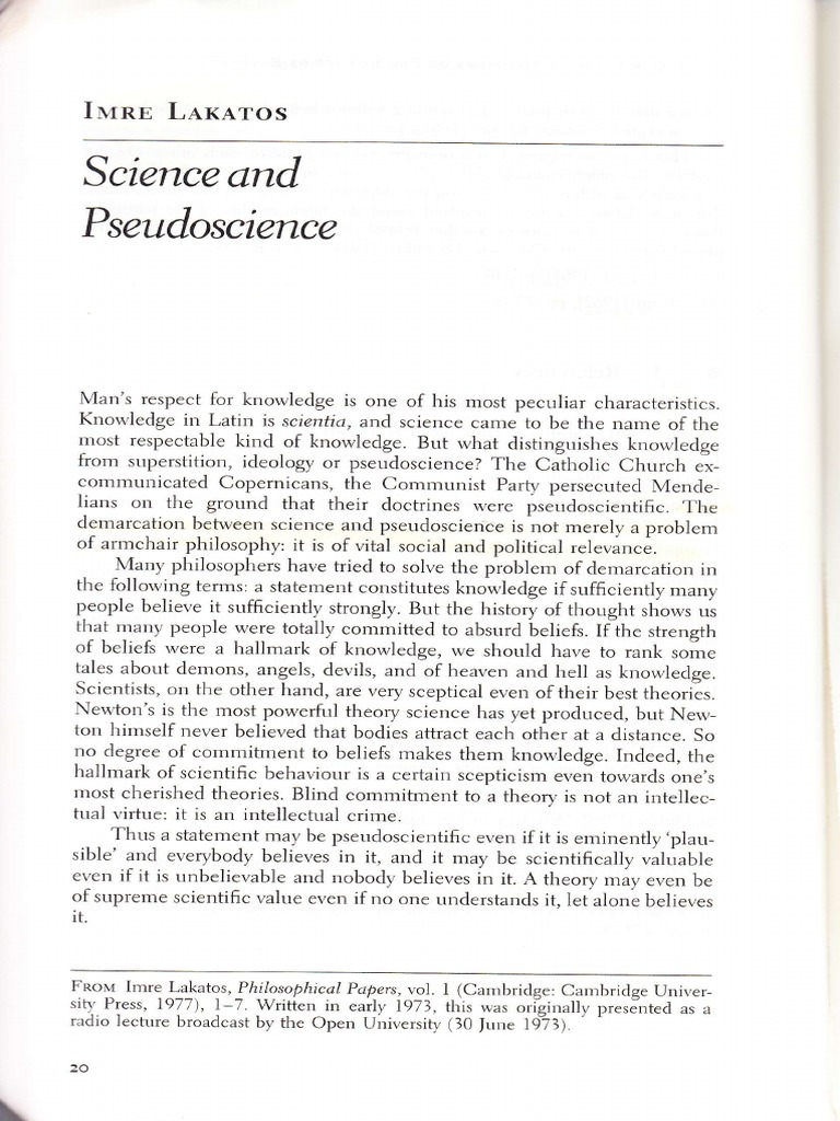 Science vs. Pseudoscience Debate | PDF | Pseudoscience | Falsifiability