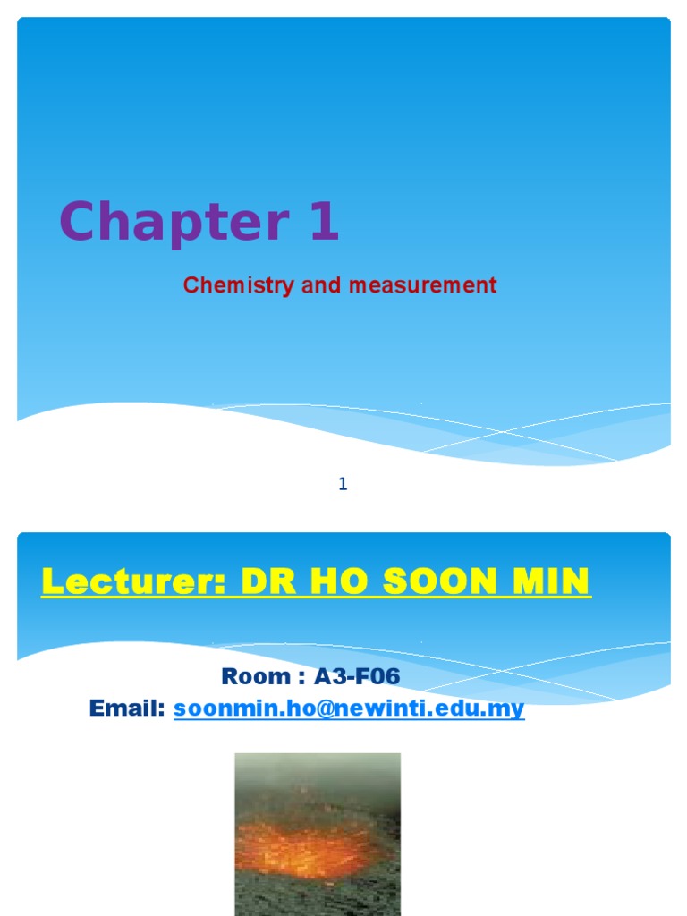 Chapter 1 - Chemistry and Measurement | PDF | Density | Units Of ...