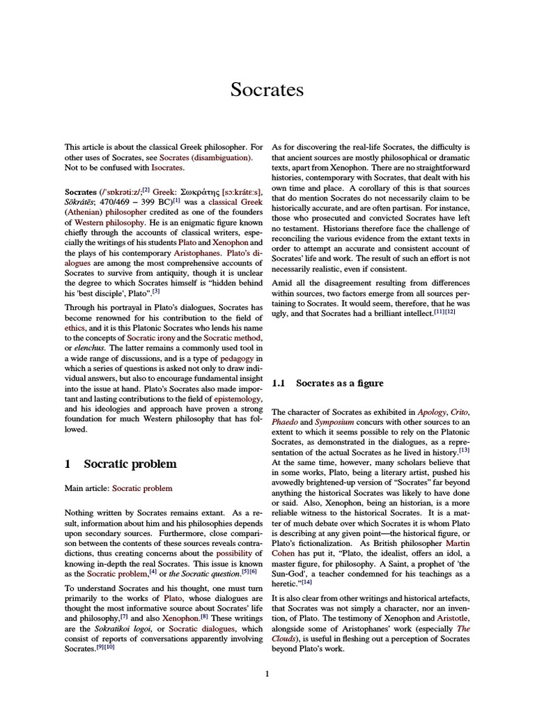 Socrates.pdf | Socrates | Plato