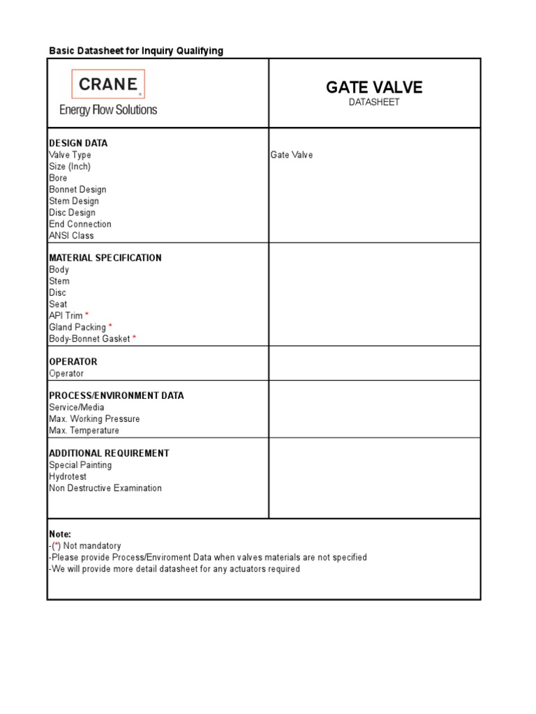 Valve Datasheets | PDF | Valve | Gas Technologies