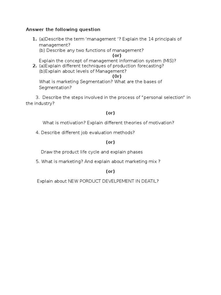 BM Mid-1 Question Paper | PDF | Marketing | Psychological Concepts