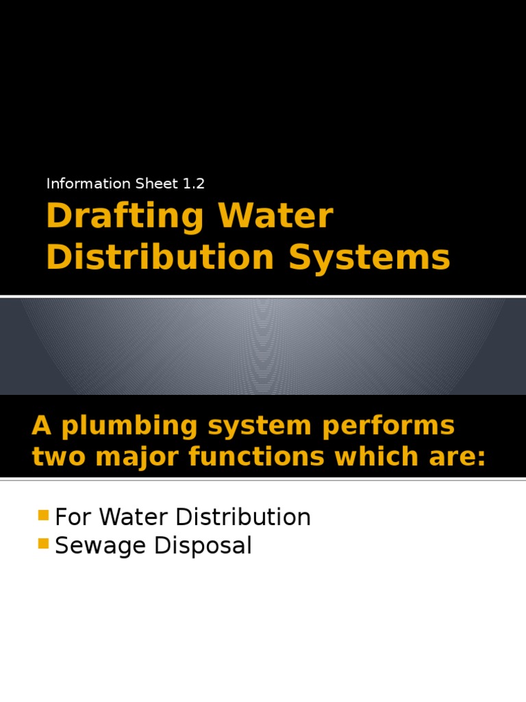 Draft Water Distribution Systems | PDF