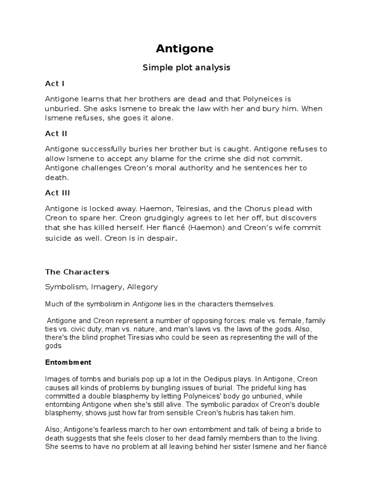 Symbolism and Motifs in Antigone | PDF | Sophocles | Ancient Thebes ...