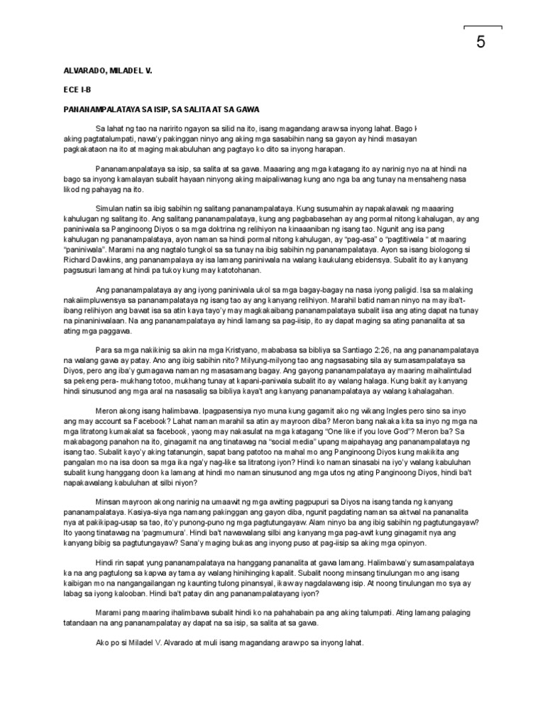 Filipino Talumpati | PDF