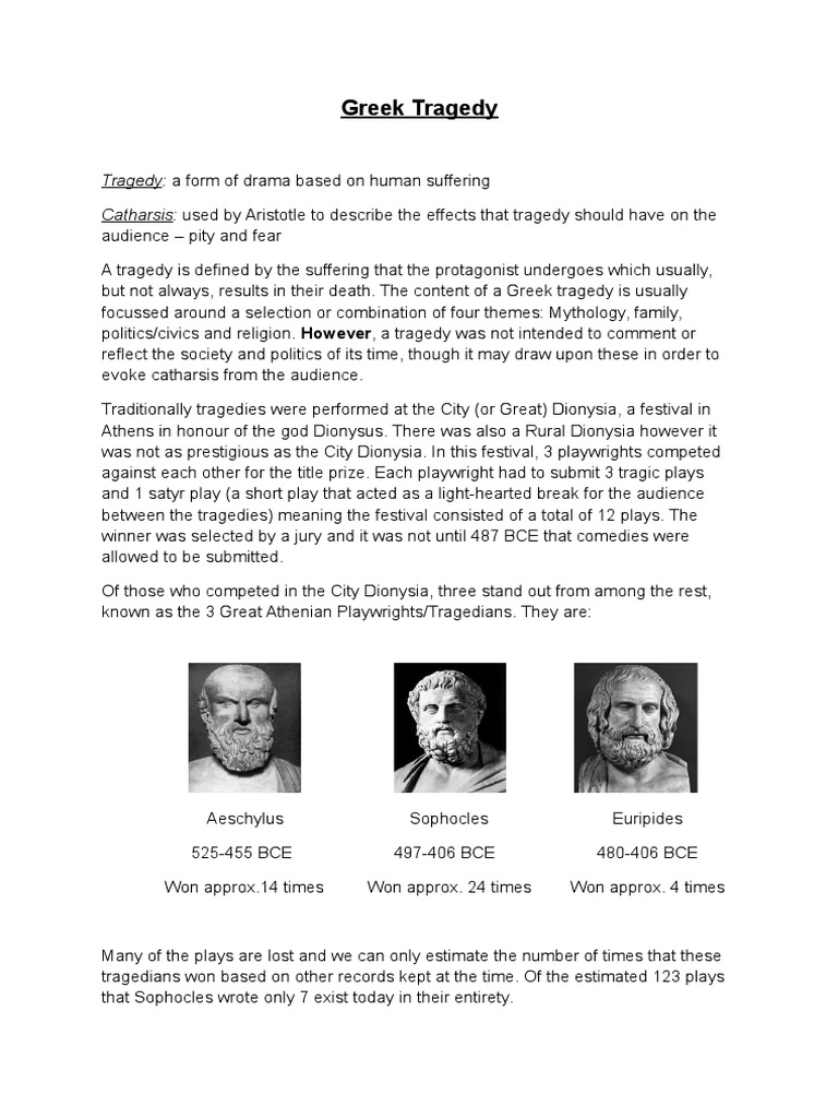 Structure and Themes of Greek Tragedy | PDF | Greek Tragedy | Tragedy
