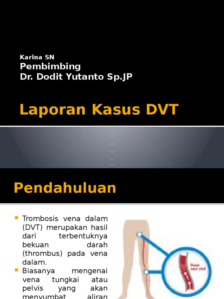 Laporan Kasus DVT | PDF