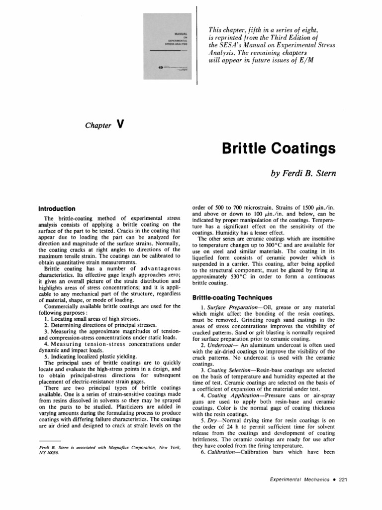 Brittle Coatings PDF | PDF | Fracture | Ceramics