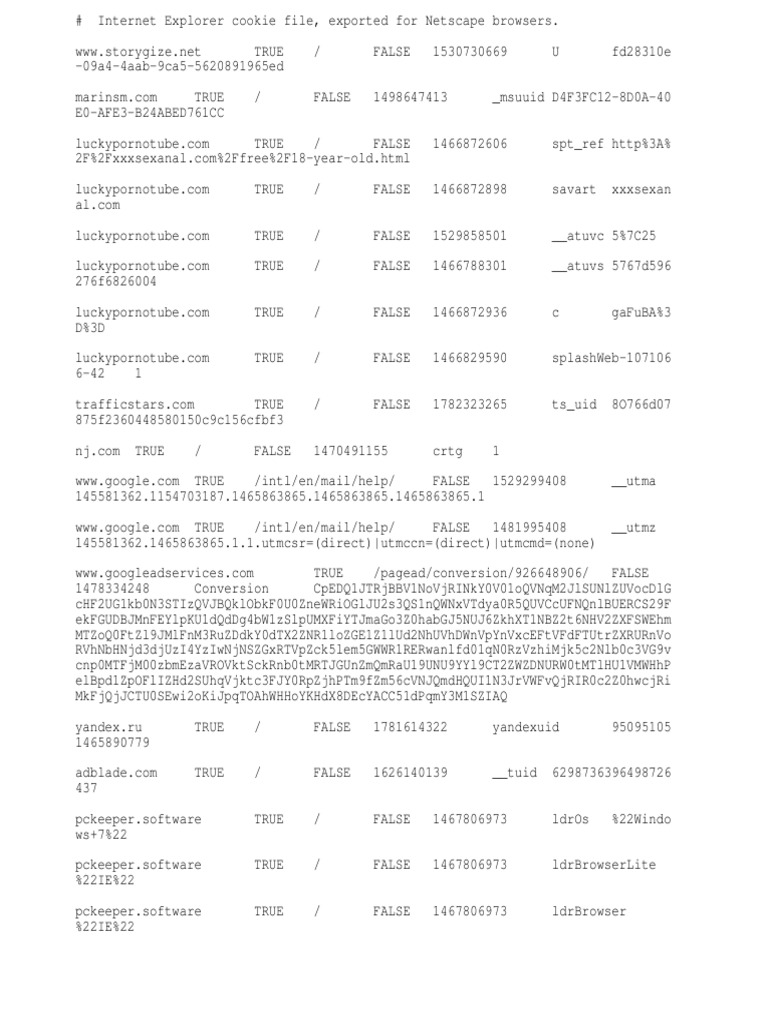 Cookies | PDF | Http Cookie | Computer Data