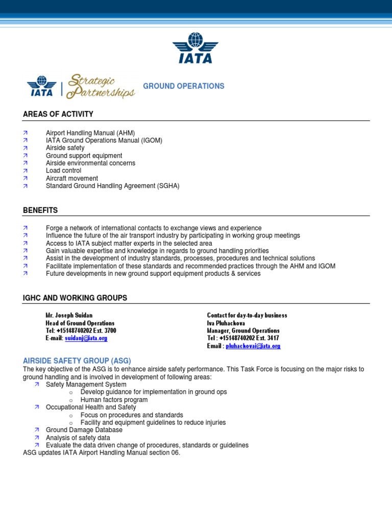 Ground Operations IATA | PDF | Airport | Airlines