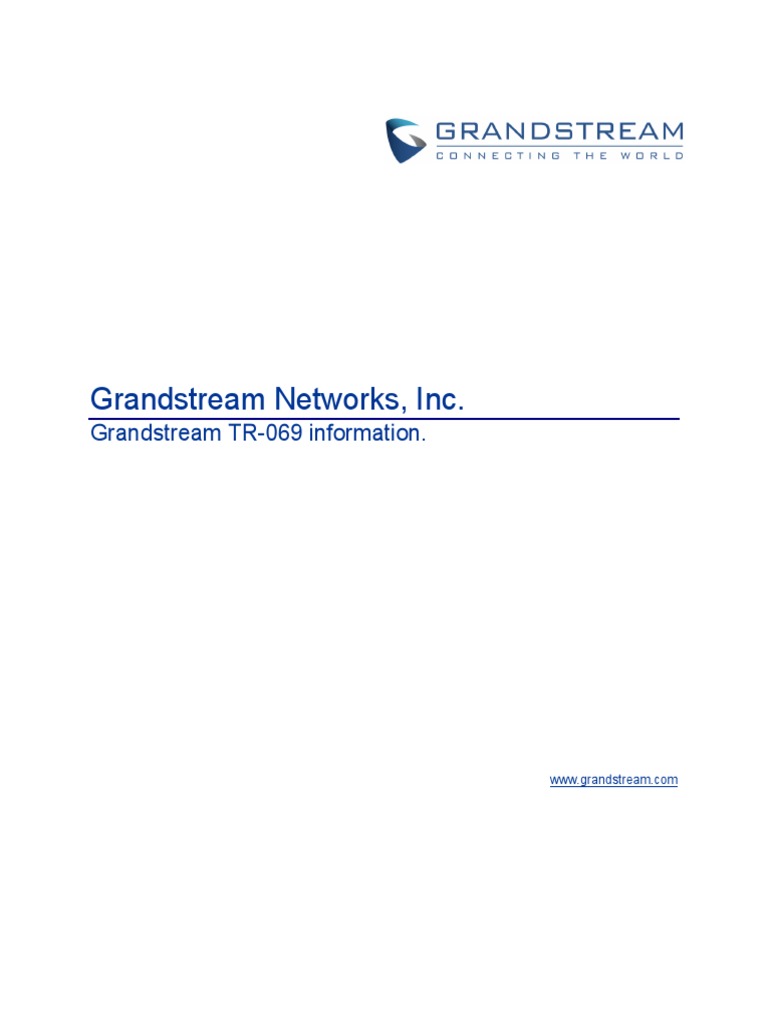 tr69 Doc 0 | PDF | Areas Of Computer Science | Networking Standards