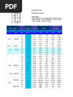 Unit Weight of Rectangular Tubular Steel | PDF | Lumber | Nature
