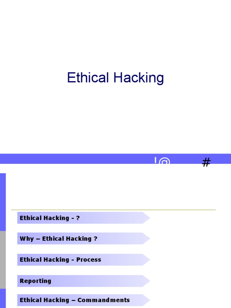 Ethical Hacking PPT Download4575 | PDF | White Hat (Computer Security ...