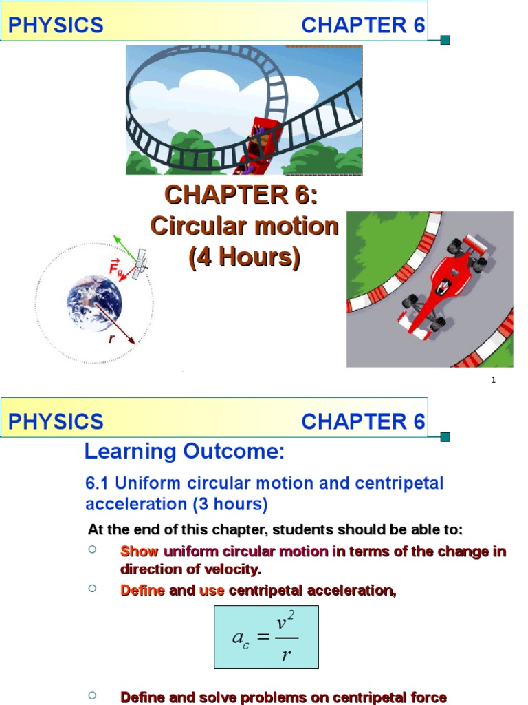 TF015 Ch 6 Circular Motion.ppt | Acceleration | Kinematics