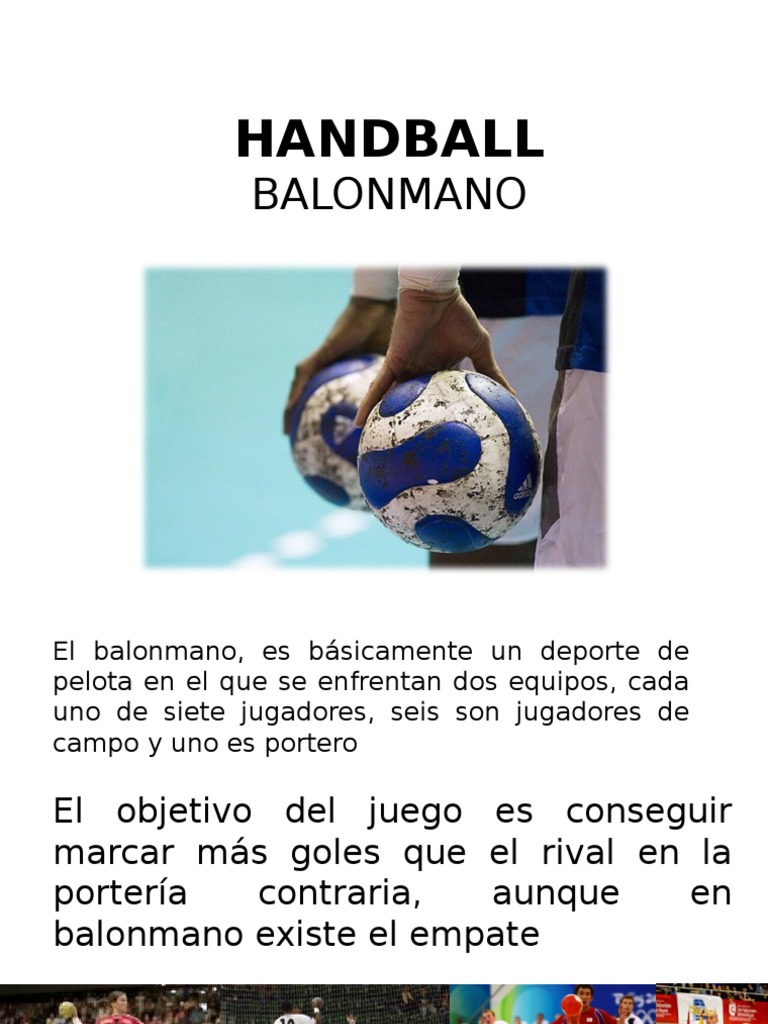 Handball | PDF | Juegos de habilidad física | Deportes de equipo