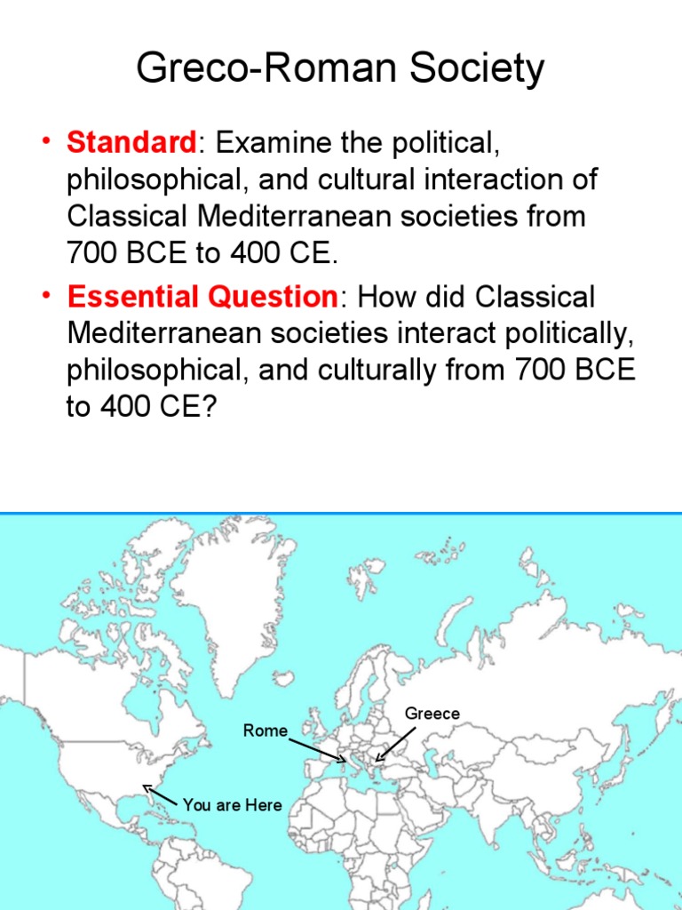 Greco-Roman Society: - Standard | PDF | Hellenistic Period | Ancient Greece