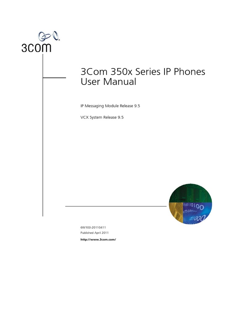 3com 350x Series IP Phones User Manual: IP Messaging Module Release 9.5 ...