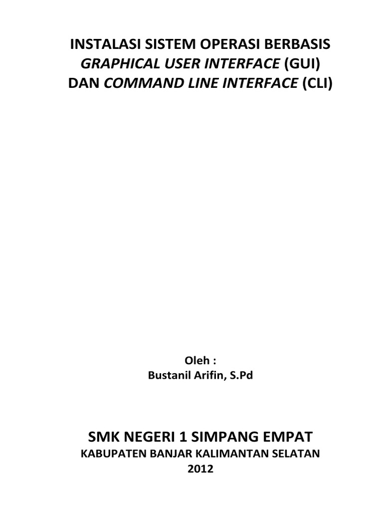 Modul Instalasi OS Berbasis GUI Dan CLI PDF | PDF | Seni
