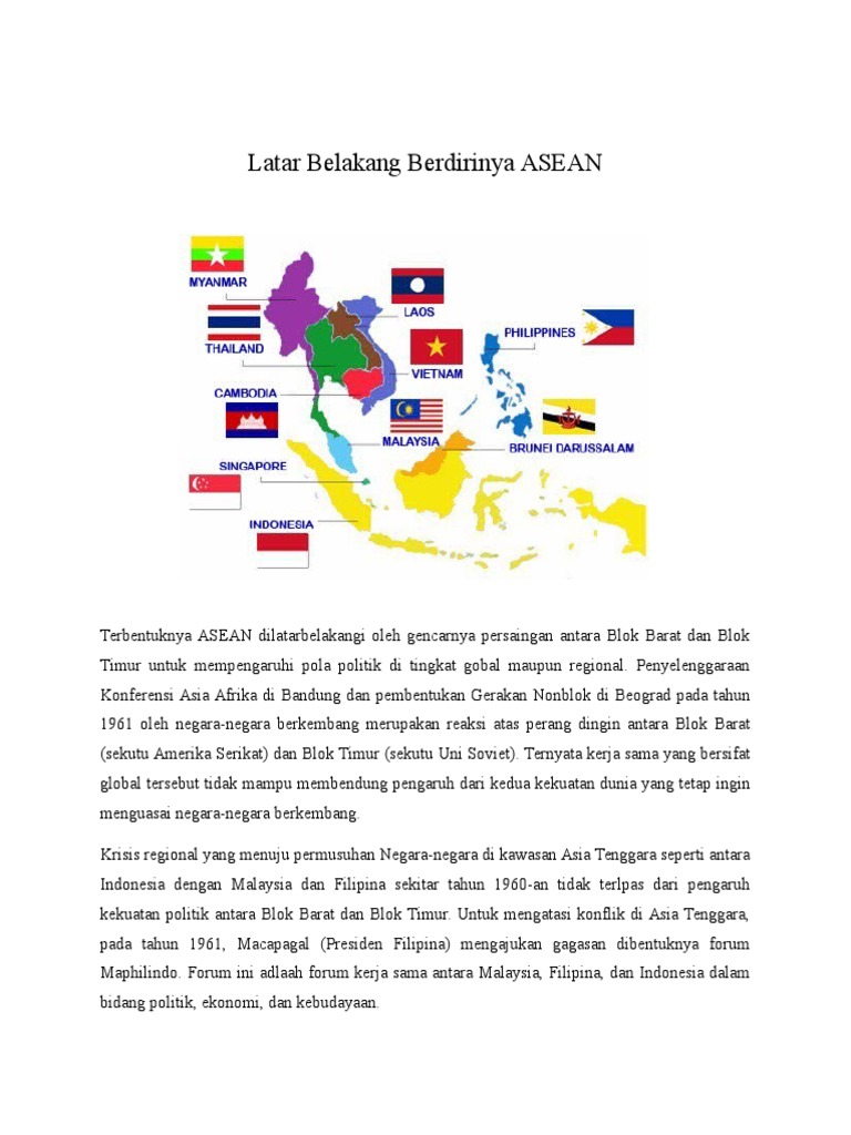 Latar Belakang Pembentukan ASEAN | PDF | Perjalanan
