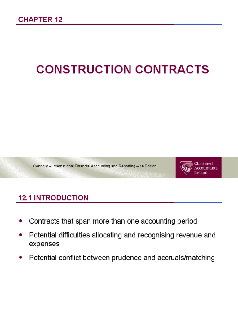 Construction Contracts: Connolly - International Financial Accounting ...