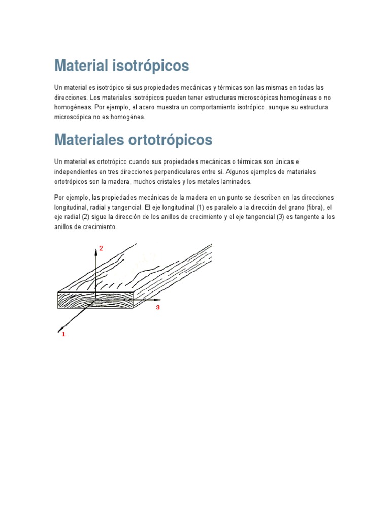 Material Isotrópicos | PDF