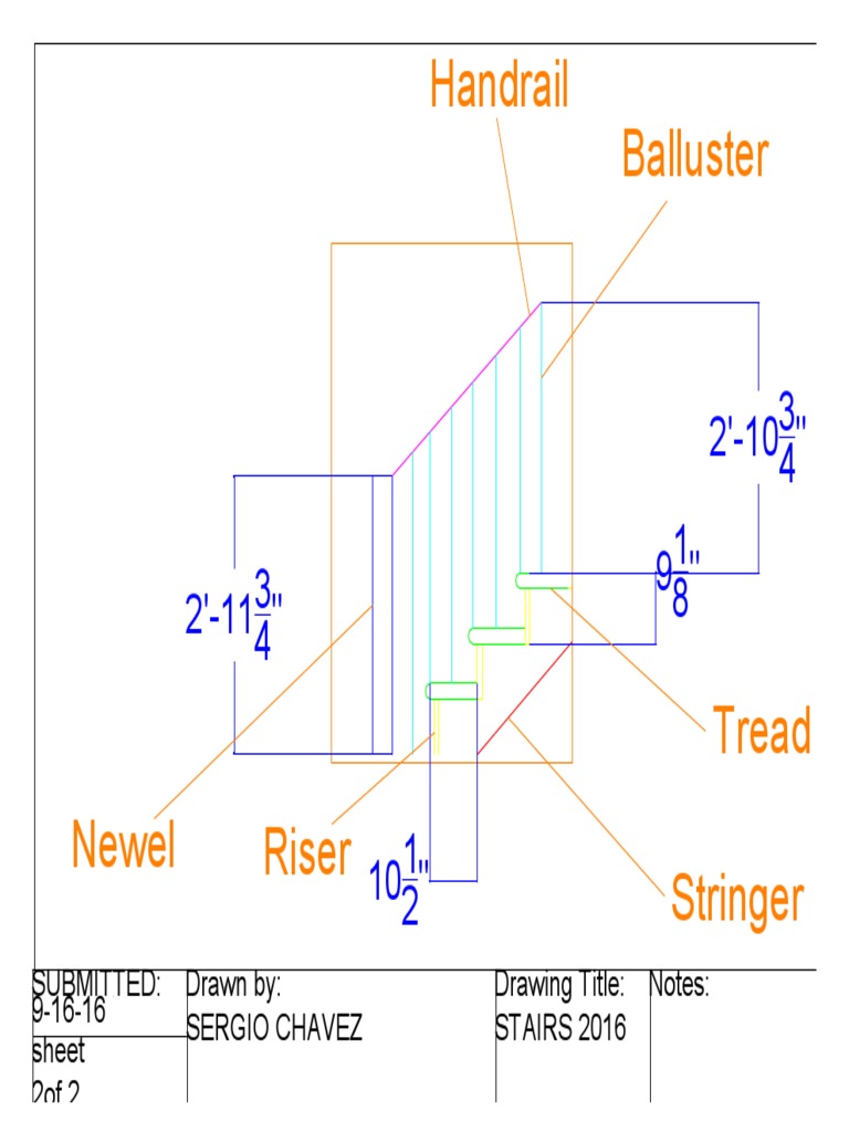 Labeled 3 Unit Stairs | PDF | Stairs | Walking